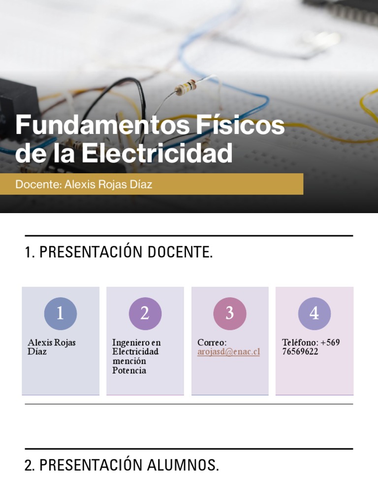 U1 1 Presentación | PDF | Electromagnetismo | Electricidad