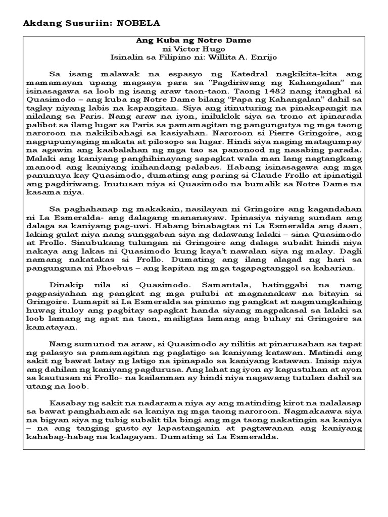 Akdang Susuriin: NOBELA | PDF