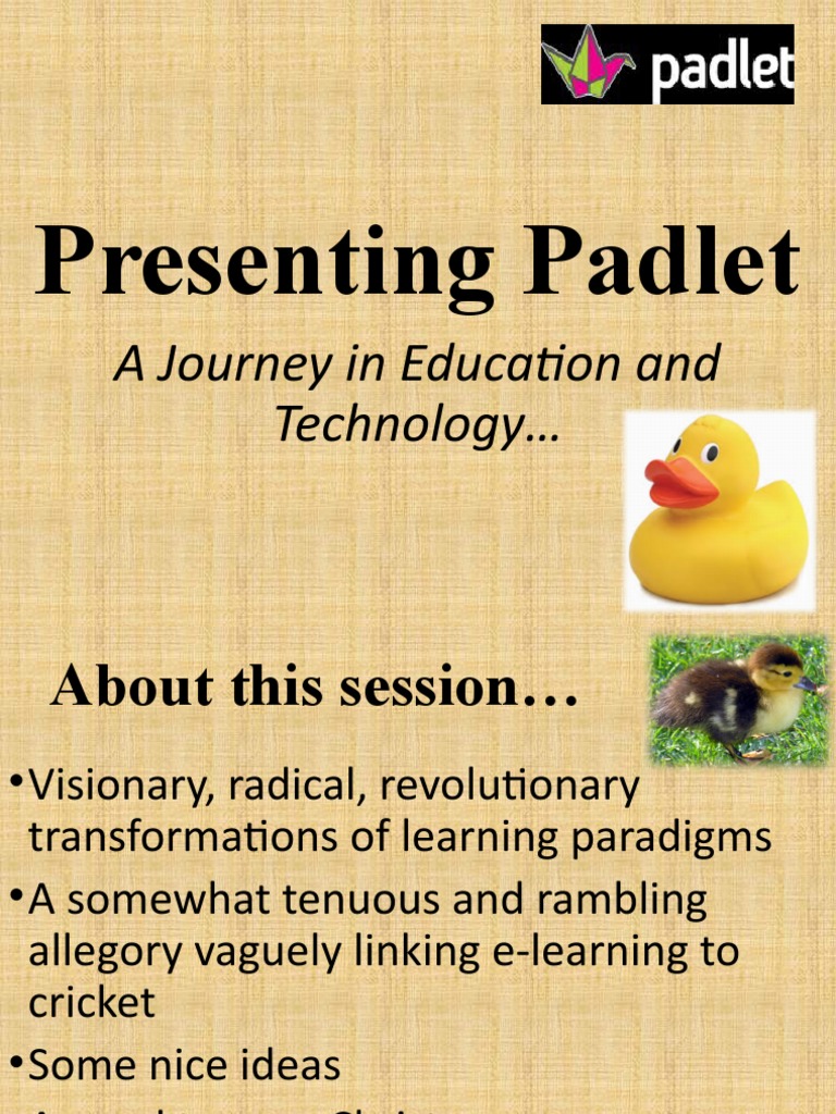 Presenting Padlet TEF | PDF | Educational Technology | Learning