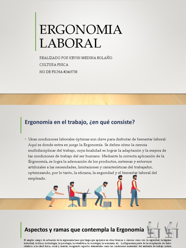 Ergonomia Laboral | PDF | Factores humanos y ergonomía