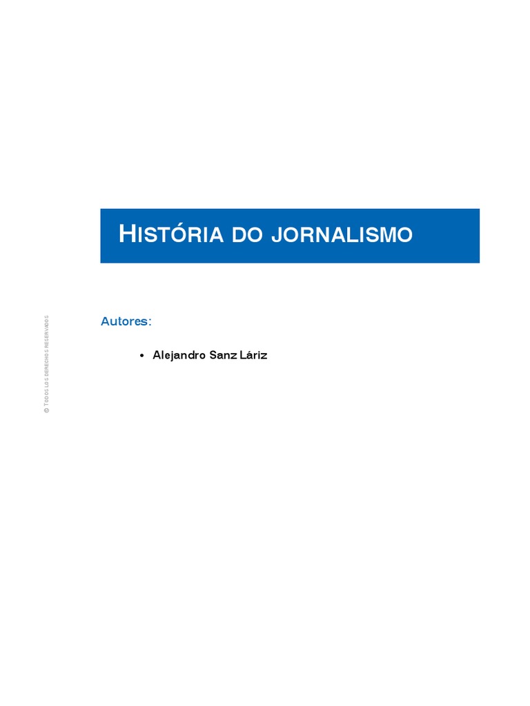 História Do Jornalismo | PDF | Finanças e Administração de Capital