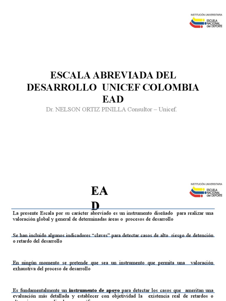 Escala Abreviada de Desarrollo UNICEF | PDF | Cognición | Ciencia cognitiva