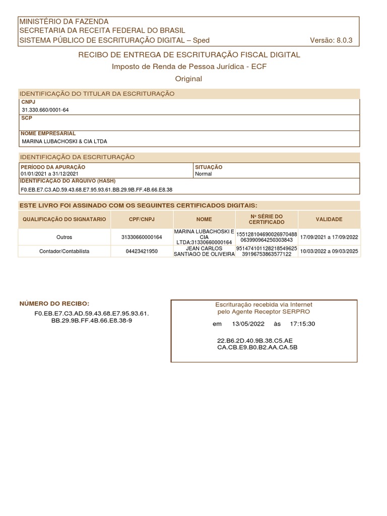 Ecf Campo Forte 2021 | PDF