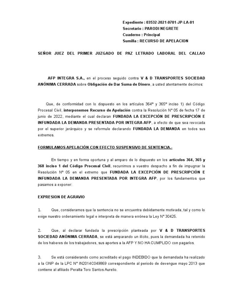 3532 2021 | PDF | Estatuto de limitaciones | Pensión