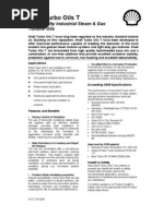 Shell Turbo Oil T 32 Datasheet | PDF | Motor Oil | Turbocharger