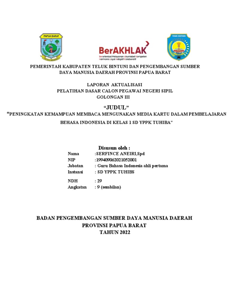 Rancangan Aktualisasi Pembelajaran SD | PDF