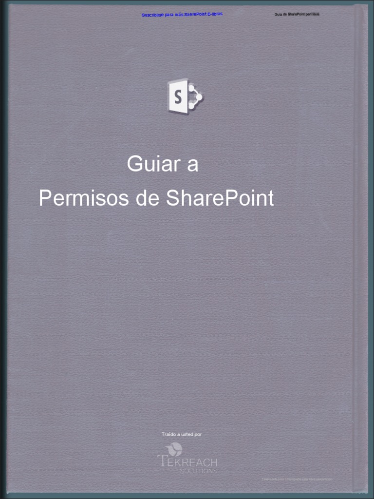 Sharepoint-Permissions-Guide en Es | PDF | Informática