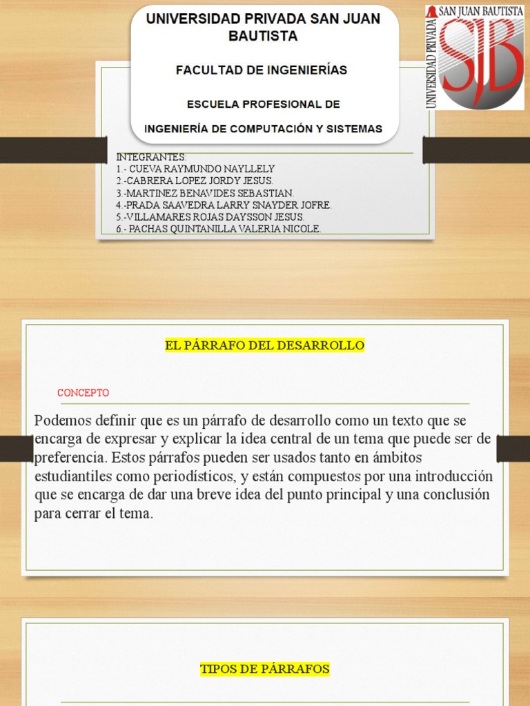 Cómo escribir un párrafo de desarrollo | PDF | Crecimiento personal y ...