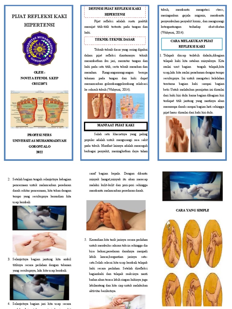 Pijat Refleksi Kaki Hipertensi - 1 | PDF