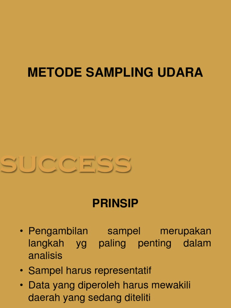 Metode Sampling Udara | PDF