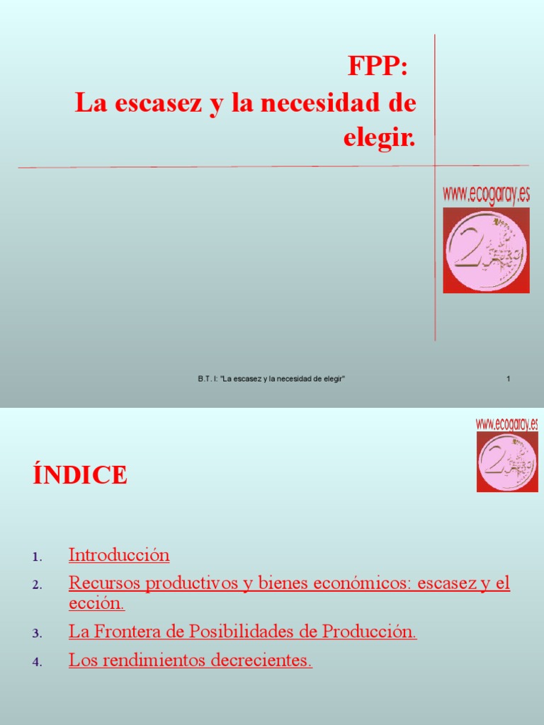Características FPP | PDF | Bienes | Factores de producción