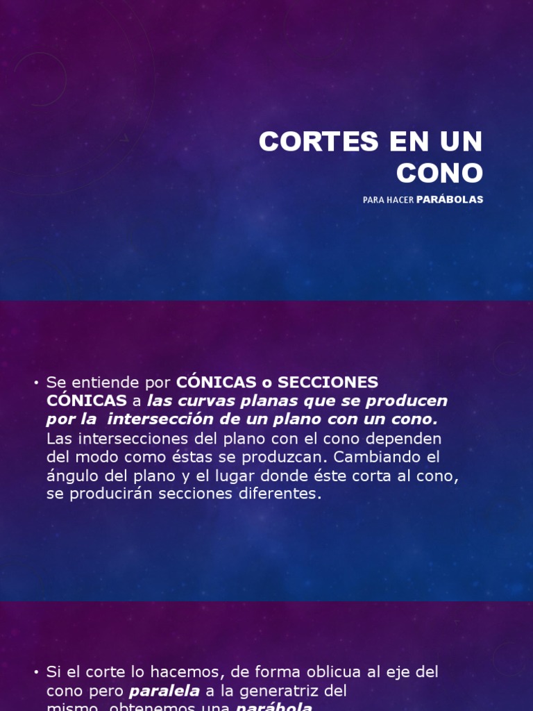 Cortes en Un Cono | PDF