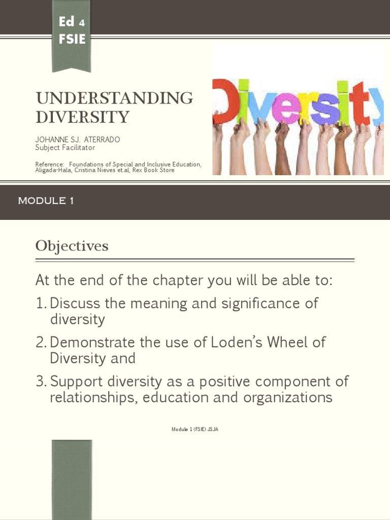 Understanding Diversity in Education | PDF | Disability | Experience