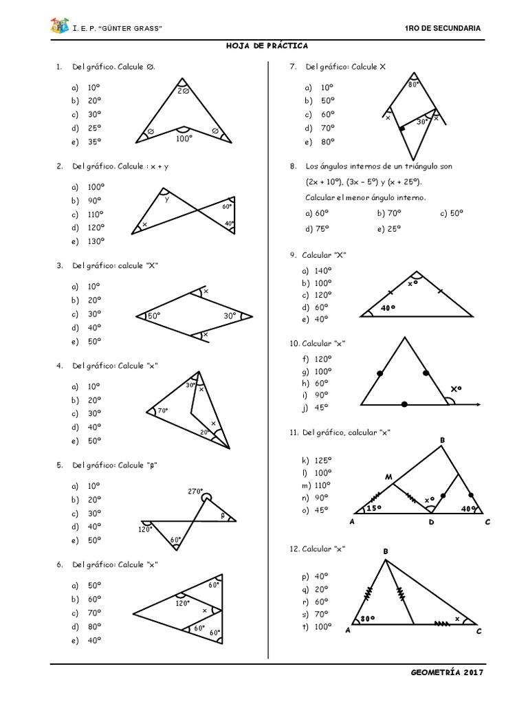 1°sec Geom Prácticas 2017 3 Ok | PDF