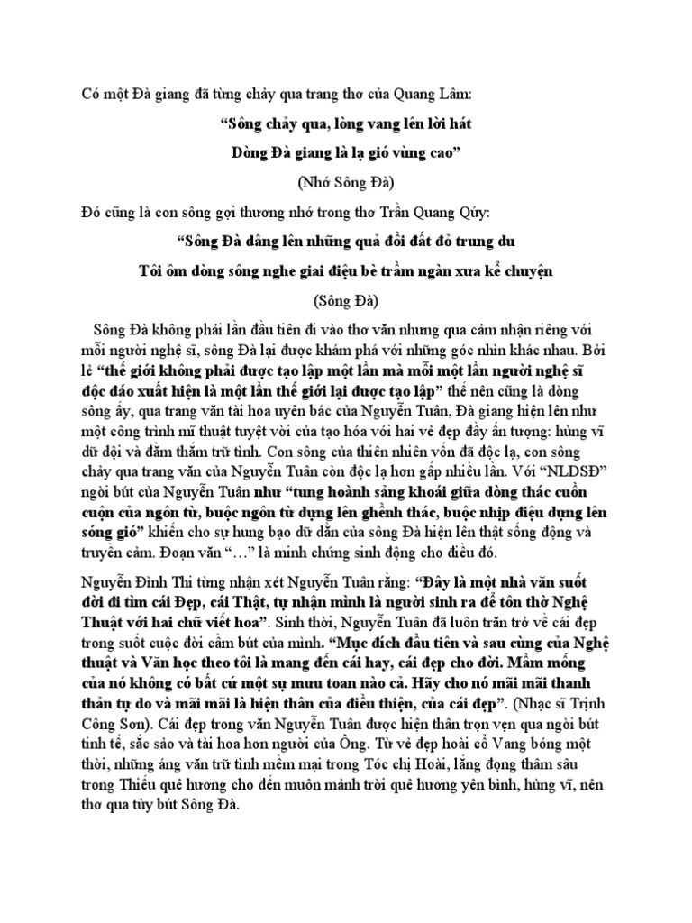 Sông Đà Hung B o | PDF