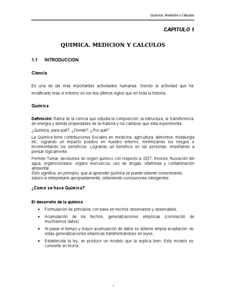 Medición y cálculos fundamentales en química | PDF | Exactitud y ...