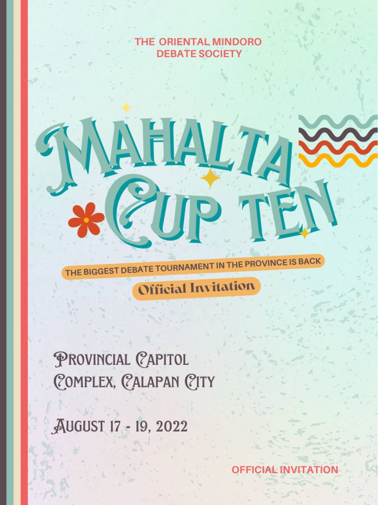 Mahalta Cup Official Invitation | PDF | Business