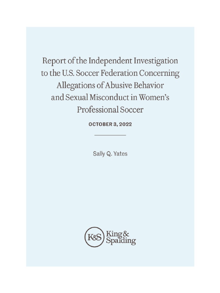 Yates Soccer Report | PDF | Non Disclosure Agreement