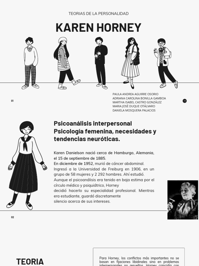 Teorias de La Personalidad Karen Horney | PDF | Neurosis | Psicoanálisis