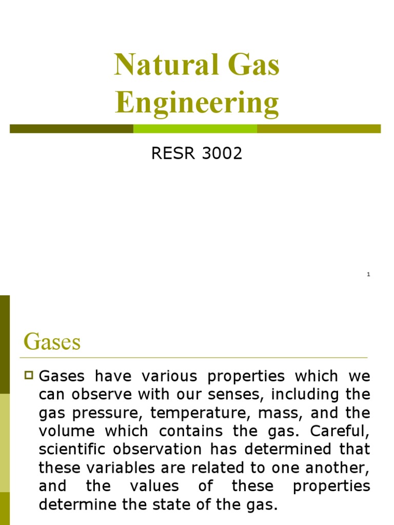 Module 1 Natural Gas Properties | PDF