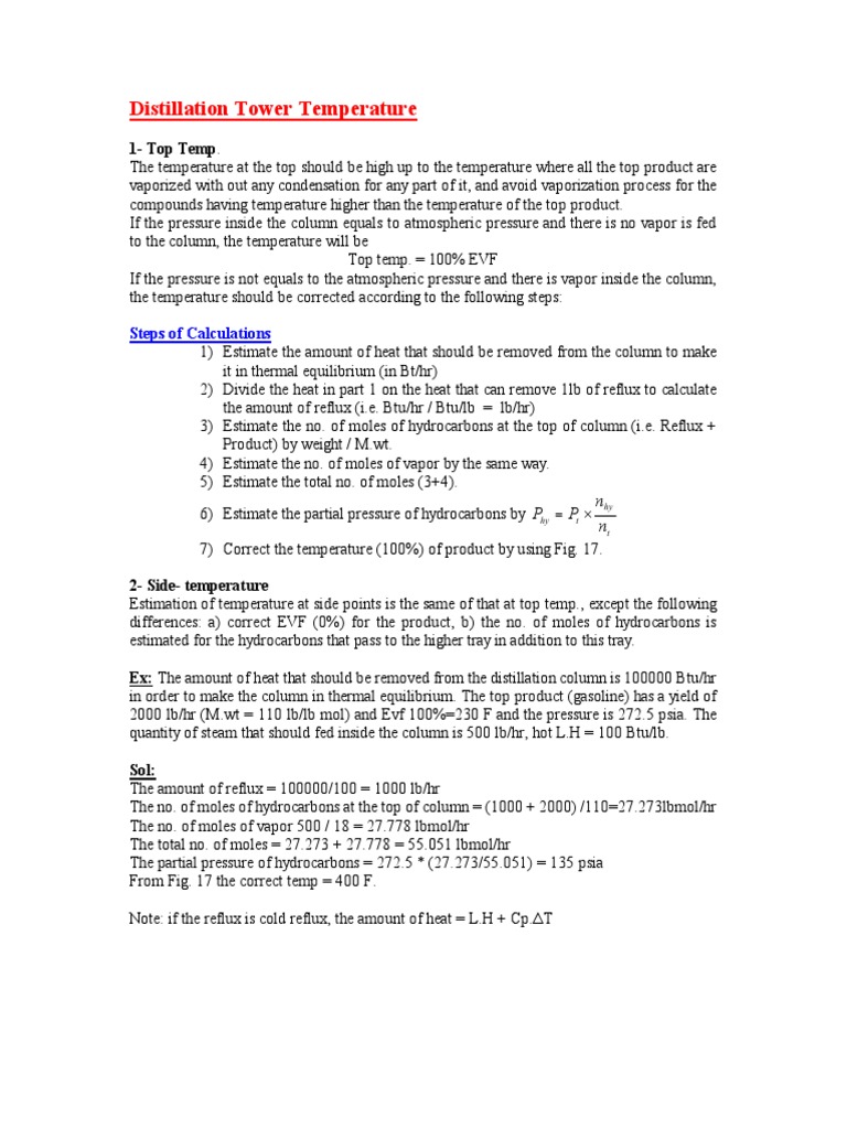 Distillation Temp | PDF