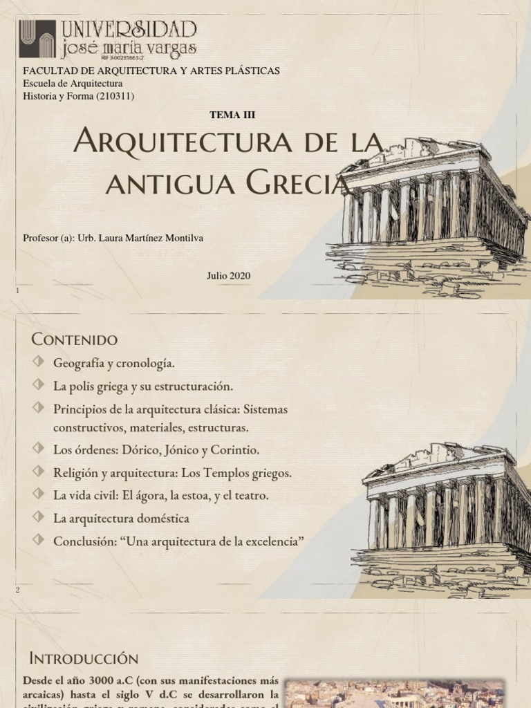 Arquitectura Griega | PDF | Antigua Grecia | templo
