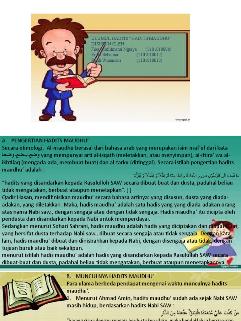 An Analysis of Fabricated Hadith: Types, Causes of Emergence, and ...