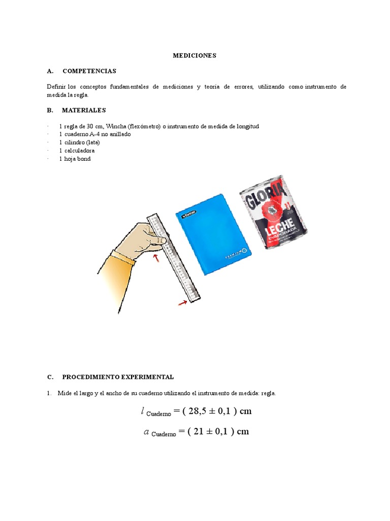 PRÁCTICA 1 - Mediciones | PDF | Incertidumbre | Science