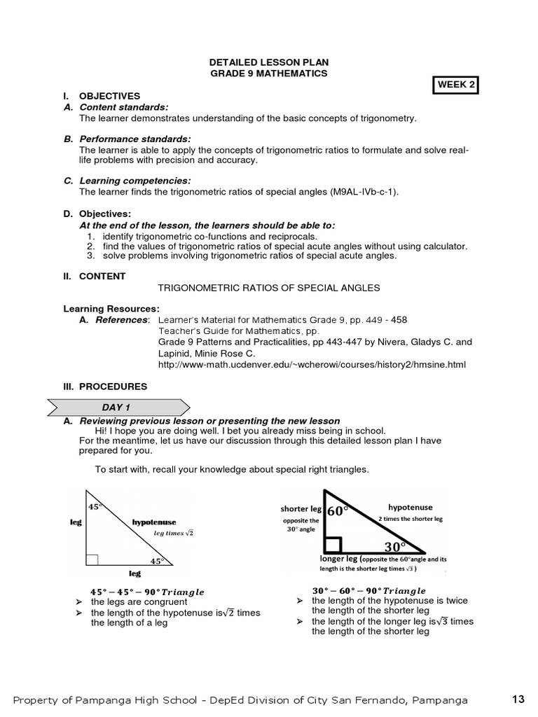 Math 9 - Q4 - WEEK 2 | PDF