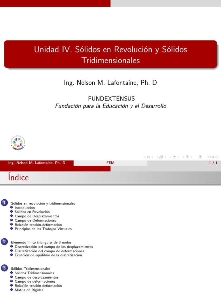 Sólidos en Revolución y 3D | PDF | Método de elementos finitos | Análisis