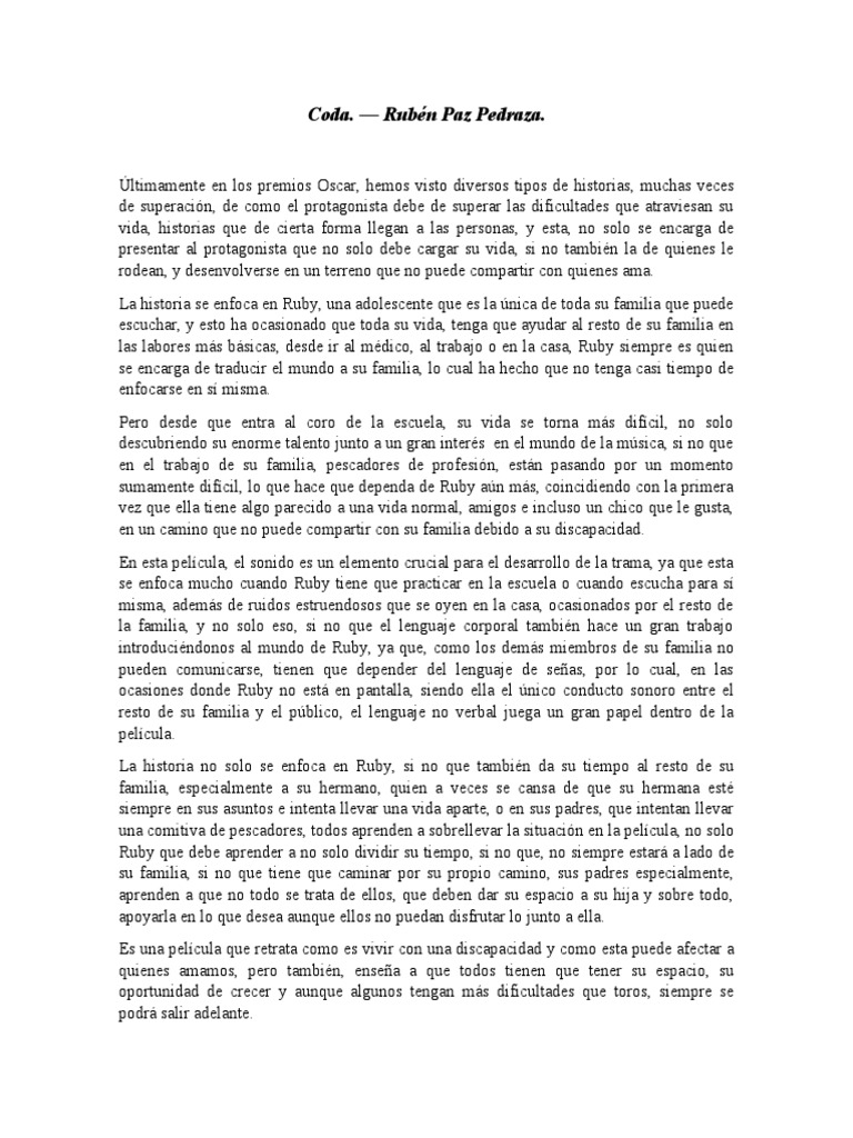 Coda - Rubén | PDF