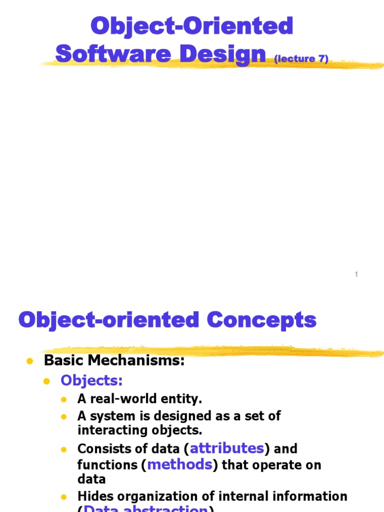 Object Oriented Design And Uml Diagrams Pdf Inheritance Object Oriented Programming