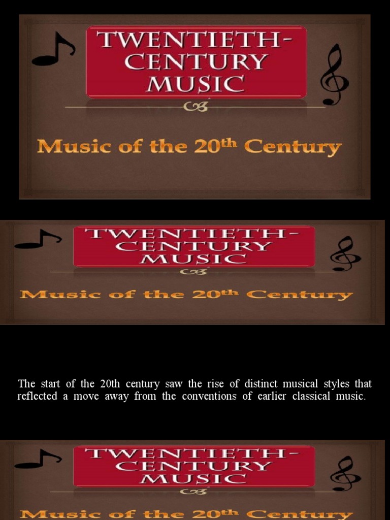20th Century Music Styles Explained | PDF | Electronic Music | Musical ...