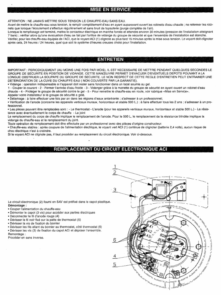 Equation-Ballon D'eau Chaude Electrique Vertical Mural Titane 200 L | PDF