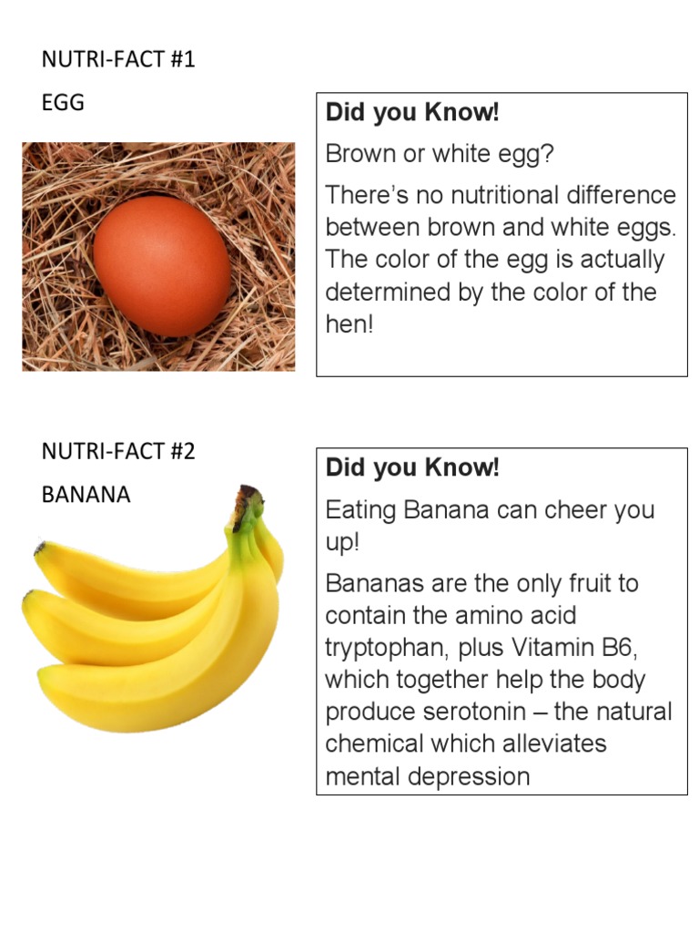 Trivia - Nutrifacts | PDF | Wellness
