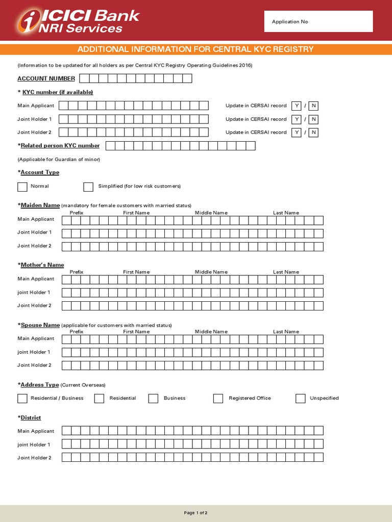 CKYC Form | PDF