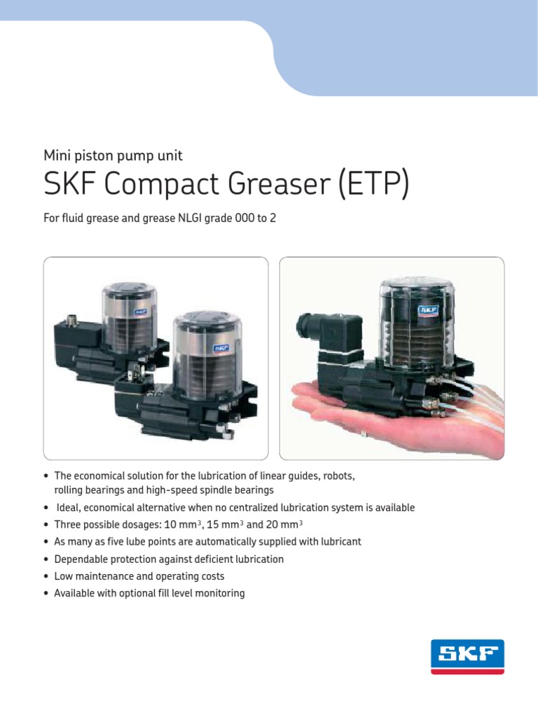 SKF Compact Greaser (ETP) | Download Free PDF | Electrical Connector ...