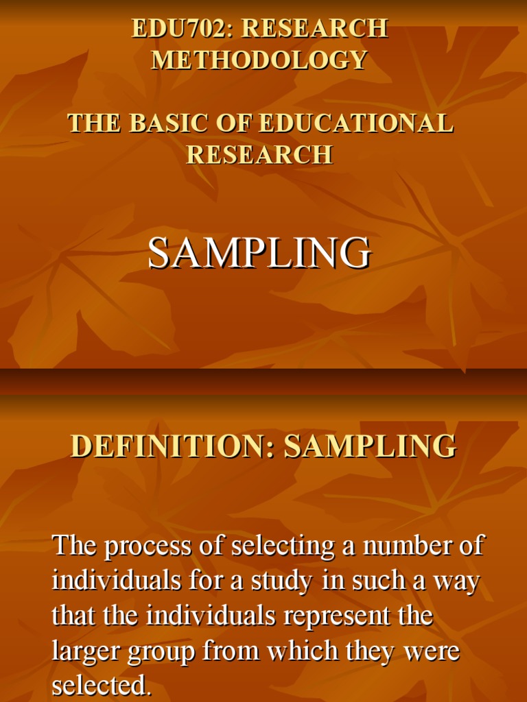 Basics Sampling Pdf Sampling Statistics Stratified Sampling 3238