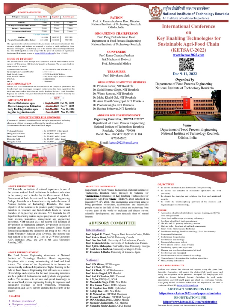 KETSAC New Updated Broucher | PDF | Science | Foods