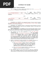 Bedspace Contract | PDF | Lease | Common Law