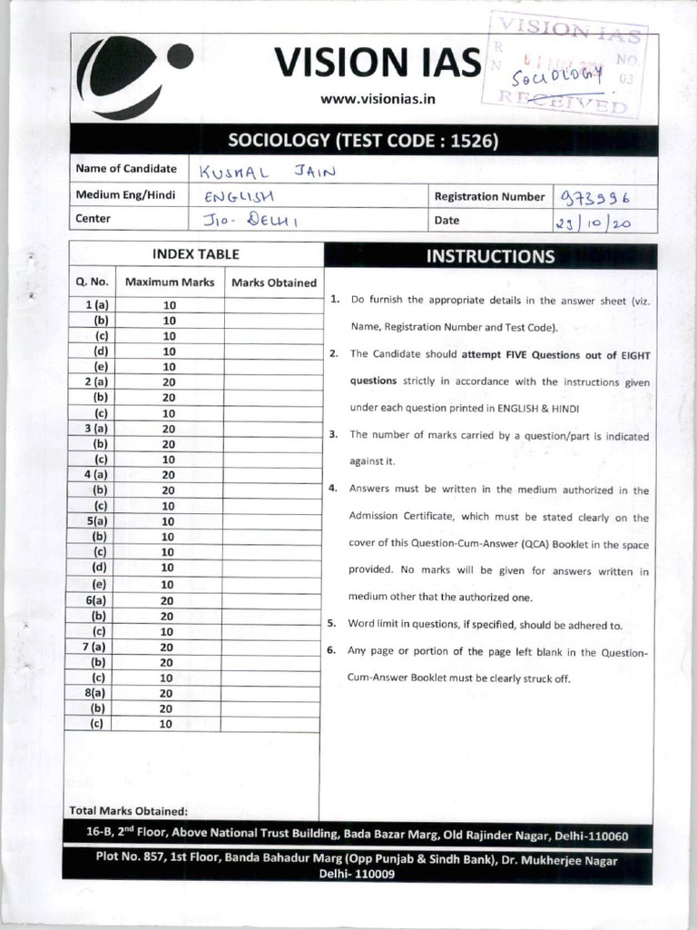 6ee0b-973996 1526 Kushal-Jain Rank40 | PDF