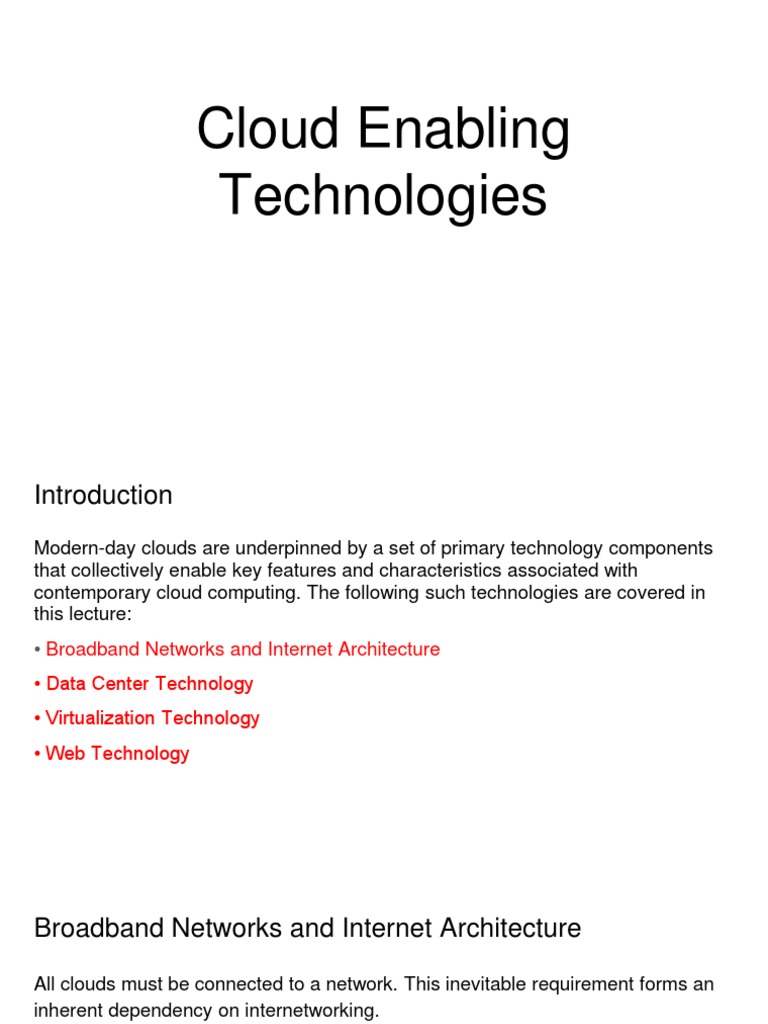 Cloud Enabling Technologies | PDF