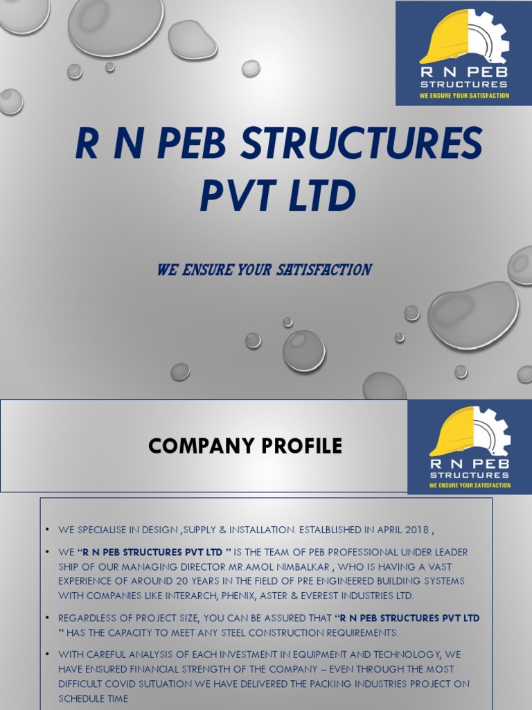 R N Peb Structures PVT LTD-25.8.22 | PDF | Welding | Construction