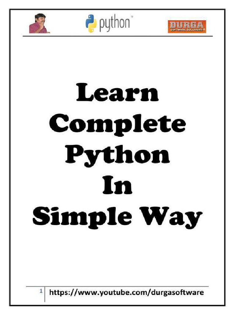 Python Complete Material | PDF