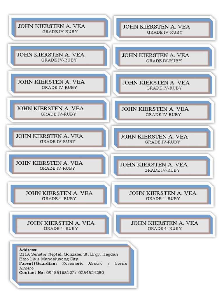 Roblox Name Tag | PDF