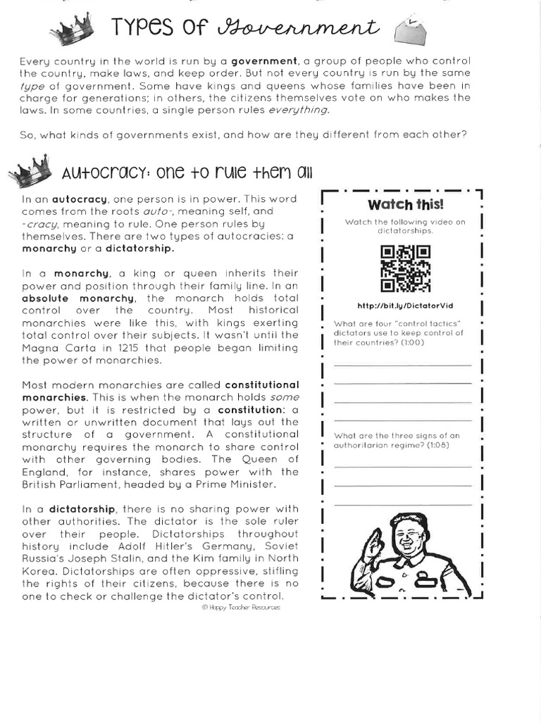Types of Government Article | PDF