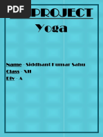 Yoga Project Class 12 Cbse | PDF | Hatha Yoga | Yoga