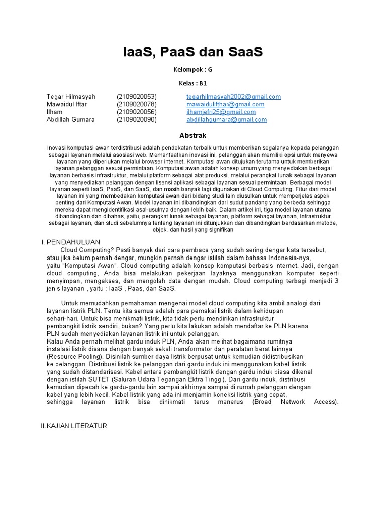 IaaS, Paas, Saas | PDF