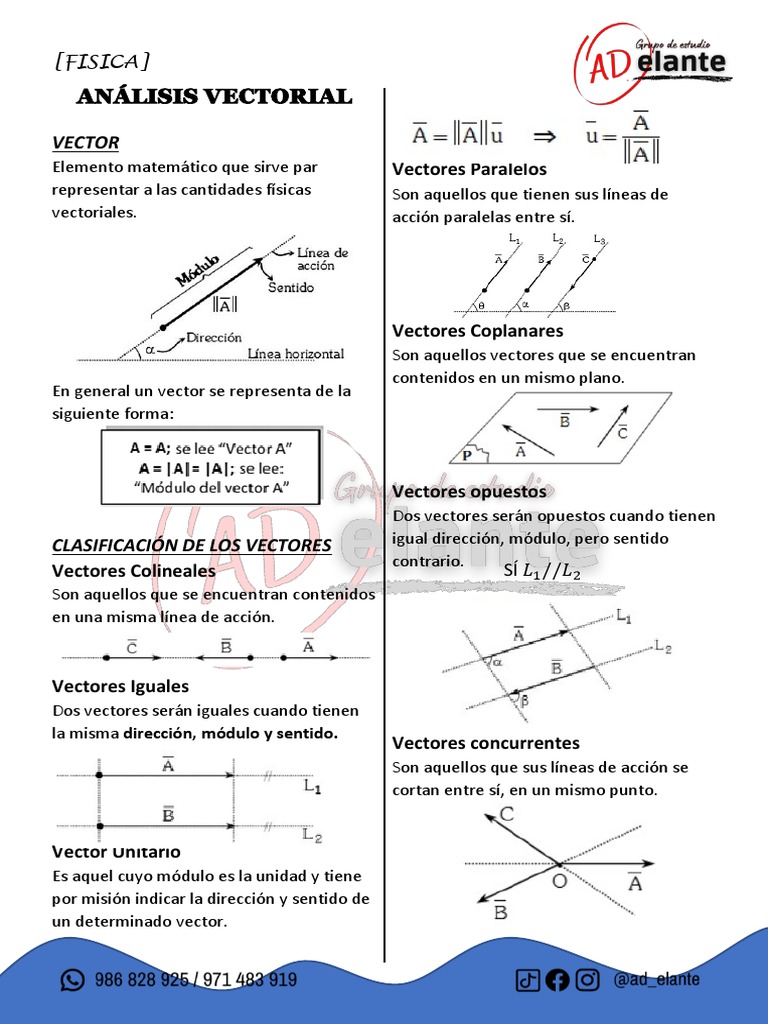 Vectores Fisica | PDF | Vector Euclidiano | Espacio vectorial