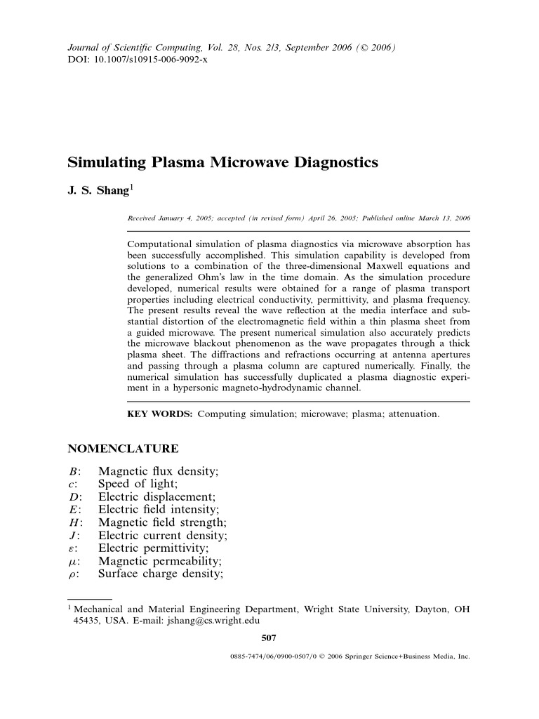 Shang 2006 | PDF | Microwave | Waves
